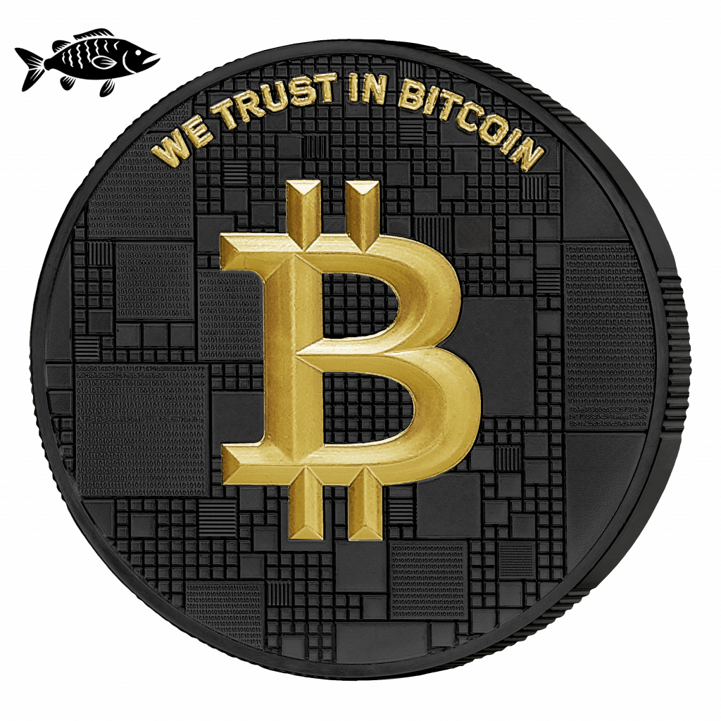 Bitcoin-Silver 1000 SATS Black Ruthenium + Gold • Satoshi-Silver