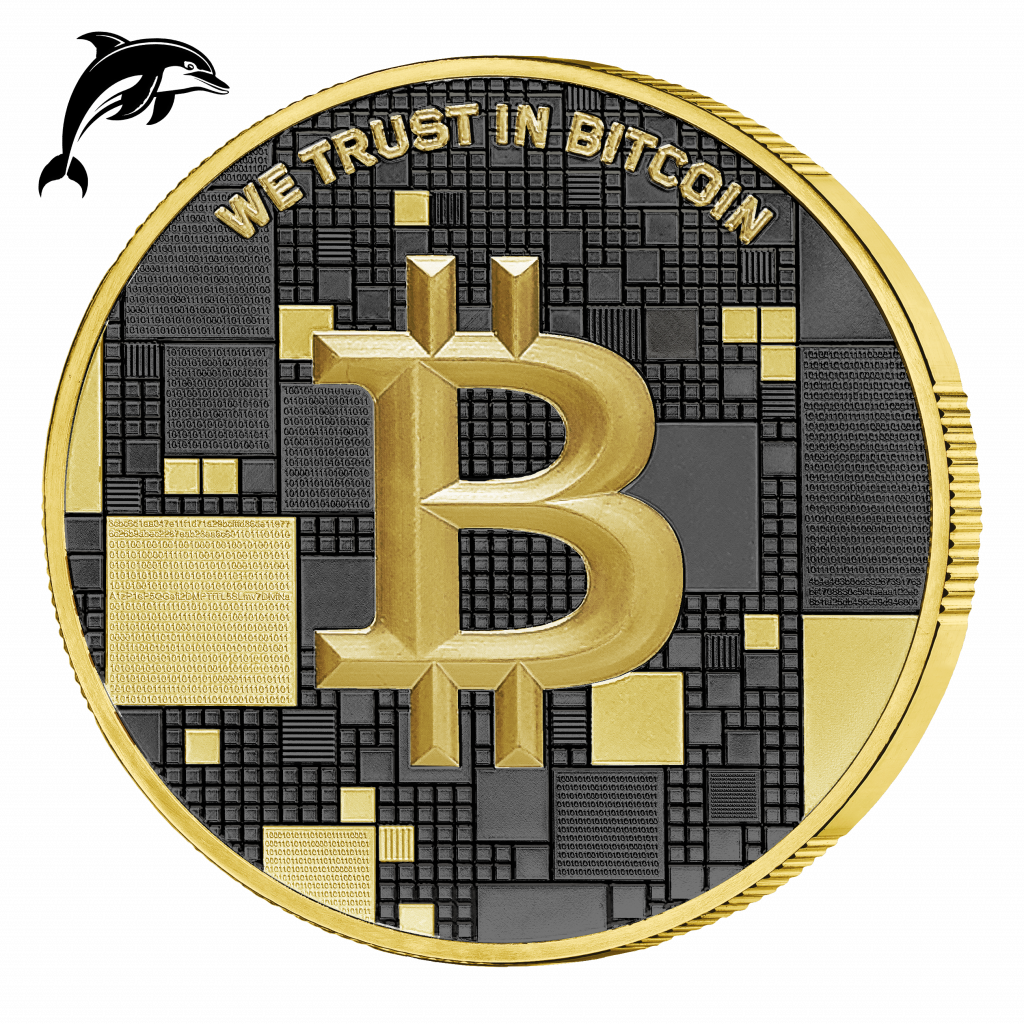 Bitcoin-Silver 1000 SATS Black Ruthenium + Gold • Satoshi-Silver