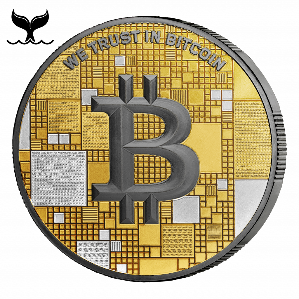 Bitcoin-Silver 1000 SATS Gold + White Platinum + Black Rhodium ...