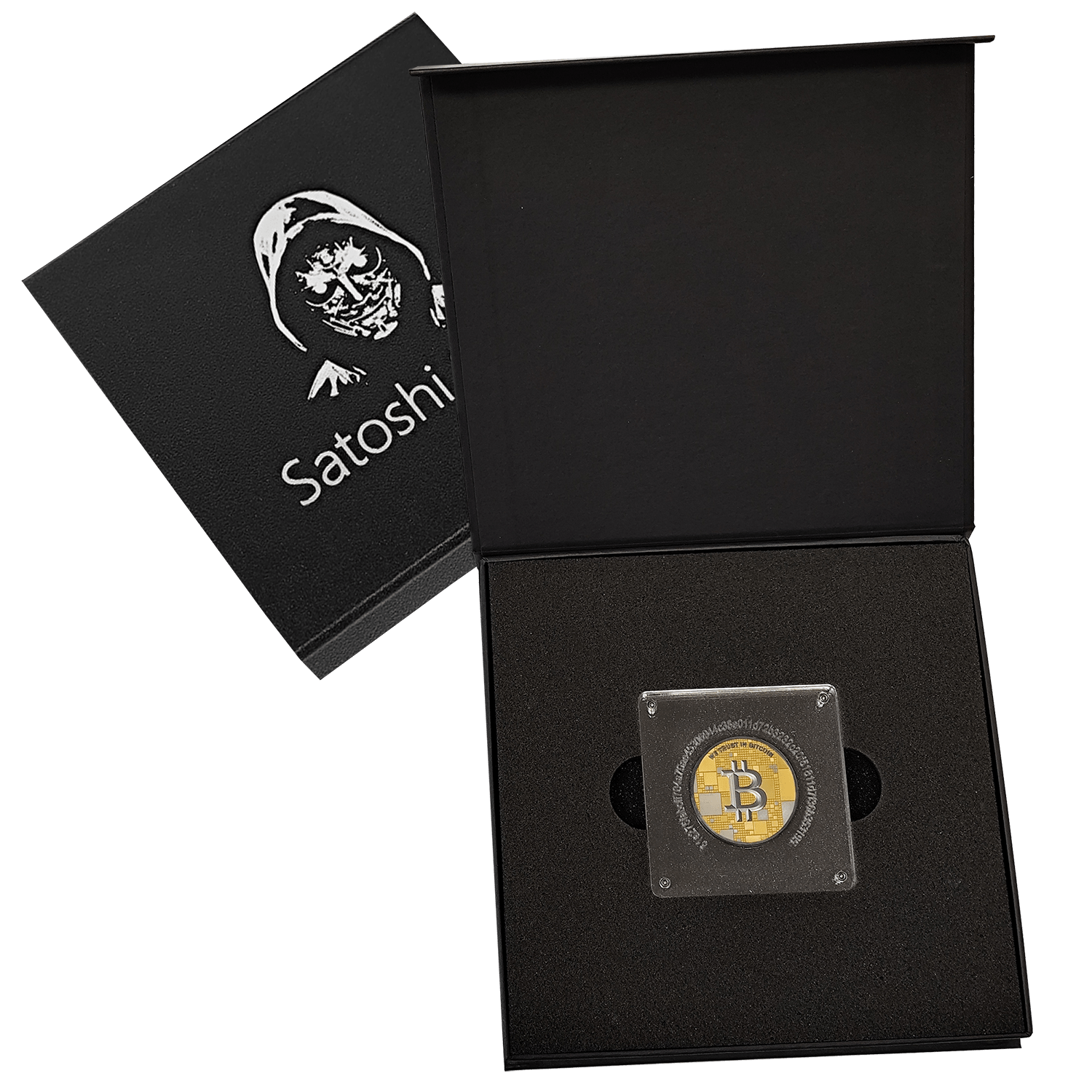 Bitcoin-Silver 1000 SATS Gold + White Platinum + Black Rhodium ...